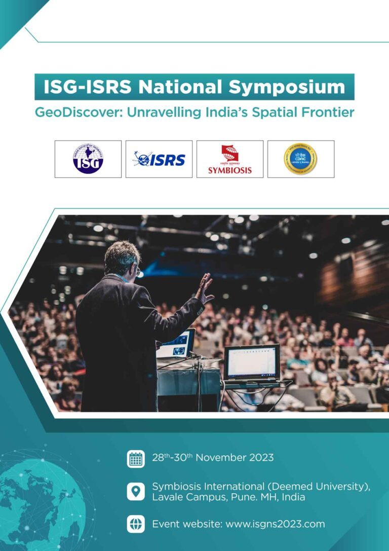 ISG I Indian Society of Geomatics (ISG) – ISG I Indian Society of ...